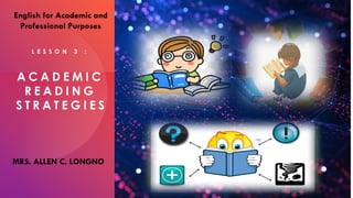 WHAT ARE ACADEMIC READING STRATEGIES IN ENGLISH?? | PPTX