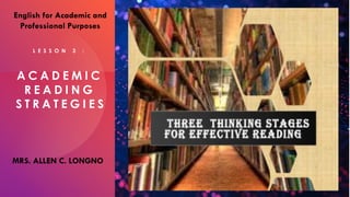 WHAT ARE ACADEMIC READING STRATEGIES IN ENGLISH?? | PPTX