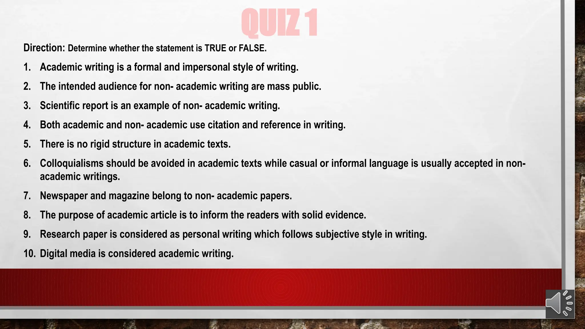 EAPP_ACAD VS. NON ACAD_LESSON 1.pptx.EAPP | Infectious Diseases | Diseases and Conditions