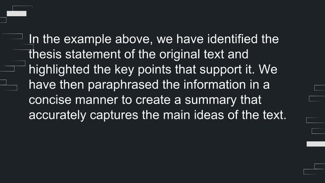 EAPP TECHNIQUES IN SUMMARIZING A VARIETY OF ACADEMIC TEXT.pptx