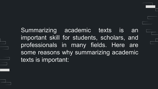 EAPP TECHNIQUES IN SUMMARIZING A VARIETY OF ACADEMIC TEXT.pptx