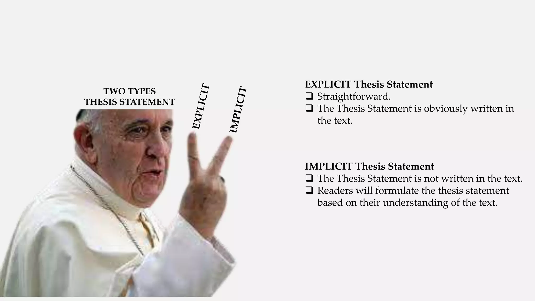 EAPP THESIS STATEMENT pptx | PPTX