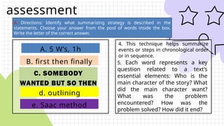 ENGLISH FOR ACADEMIC AND PROFESSIONAL PURPOSESSUMMARIZING TECHNIQUES | PPTX