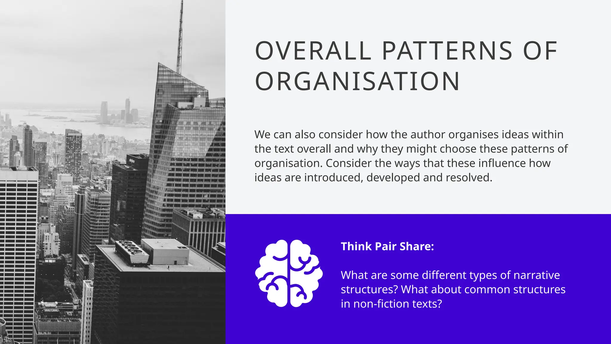 Analysing and Evaluating text structures | PPTX