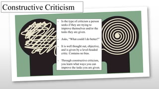 Kinds and Types of Criticism | PPTX