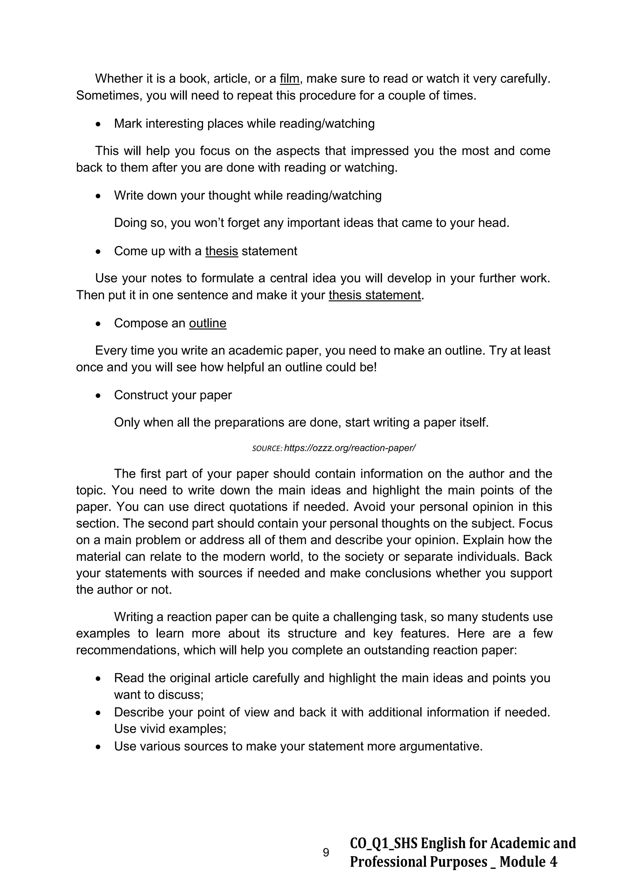 EAPP Q 1 – Module 4 Writing the Reaction Paper Review Critique.pdf