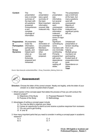 EAPP Q 1 – Module 5 Writing the Concept Paper.pdf | Homework and Study ...
