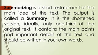EAPP Quarter 1TECHNIQUES IN SUMMARIZING.pptx