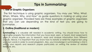 EAPP Quarter 1TECHNIQUES IN SUMMARIZING.pptx