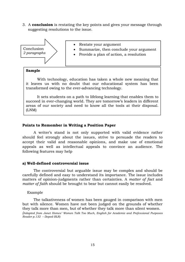 EAPP Q2 - M3_ Writing Various Kinds of Position Paper.pdf