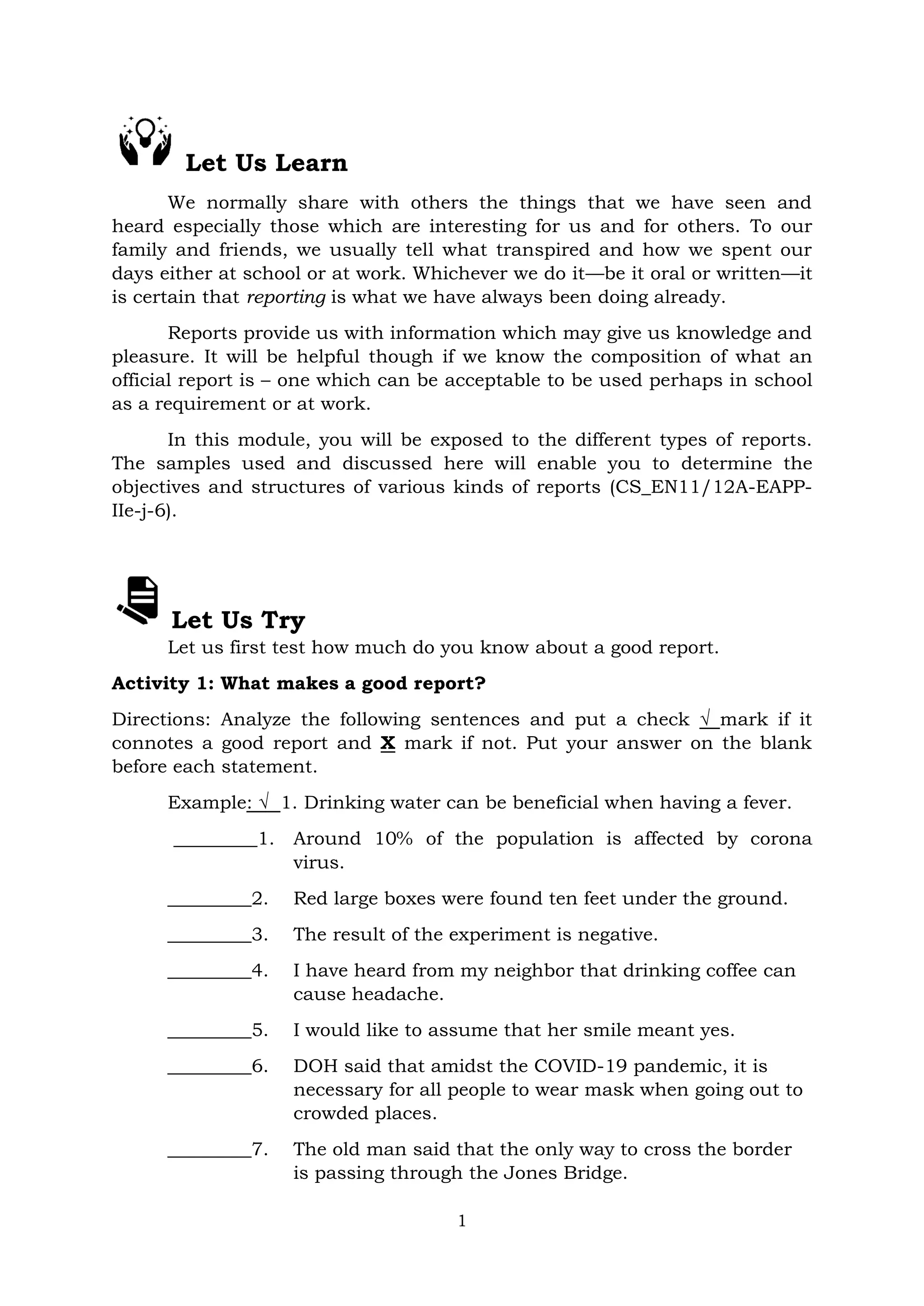 EAPP Q2 - M4_ Determining The Objectives and Structures of Reports.pdf