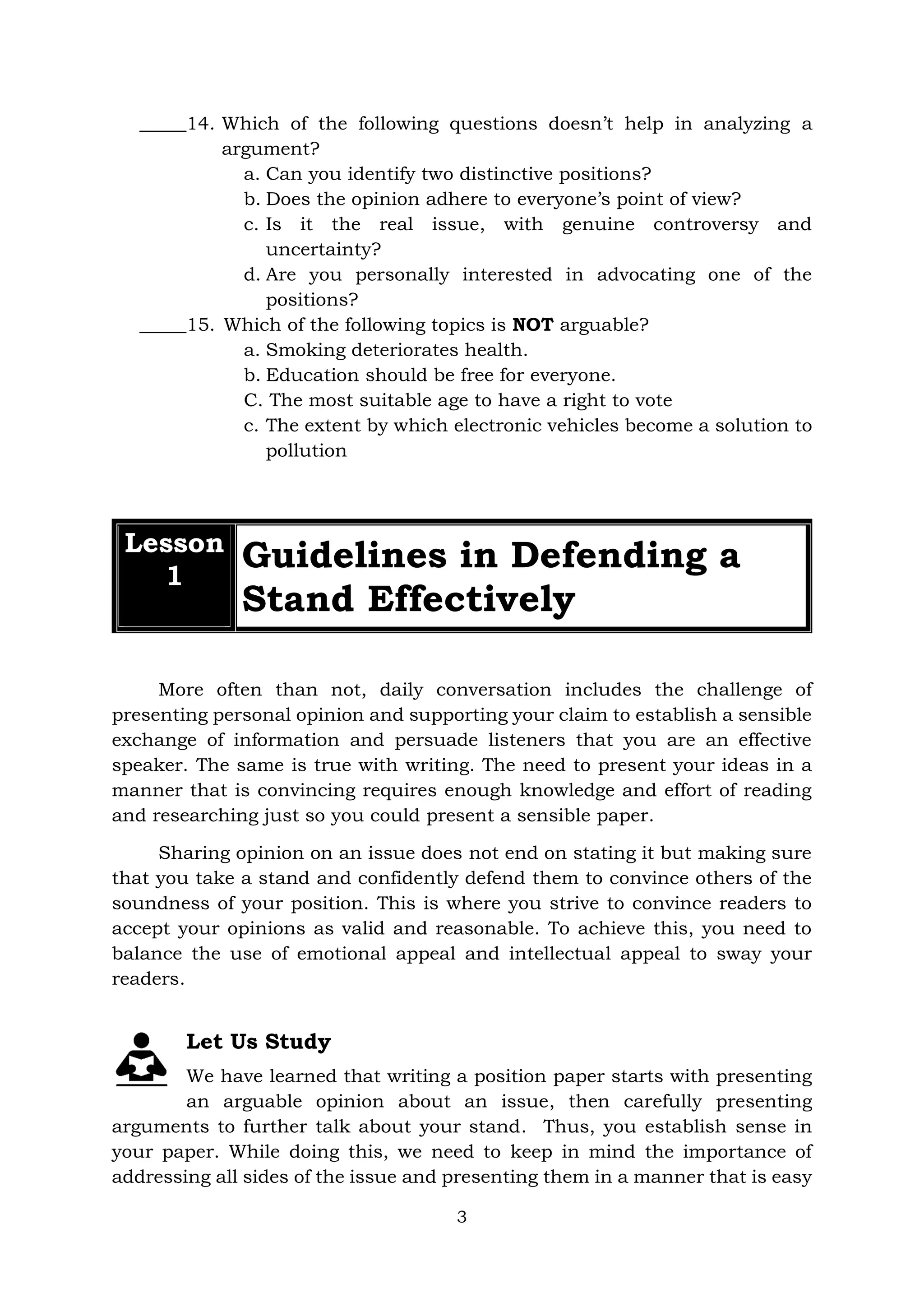 EAPP Quarter2 - Module1_ Defending a Stand.pdf