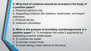 EAPP Q2- WEEK 1 Position Paper and Defending a Stance.pptx
