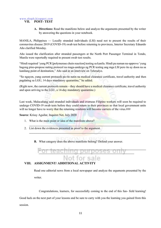 EAPP Q2 Module 1.pdf | Education