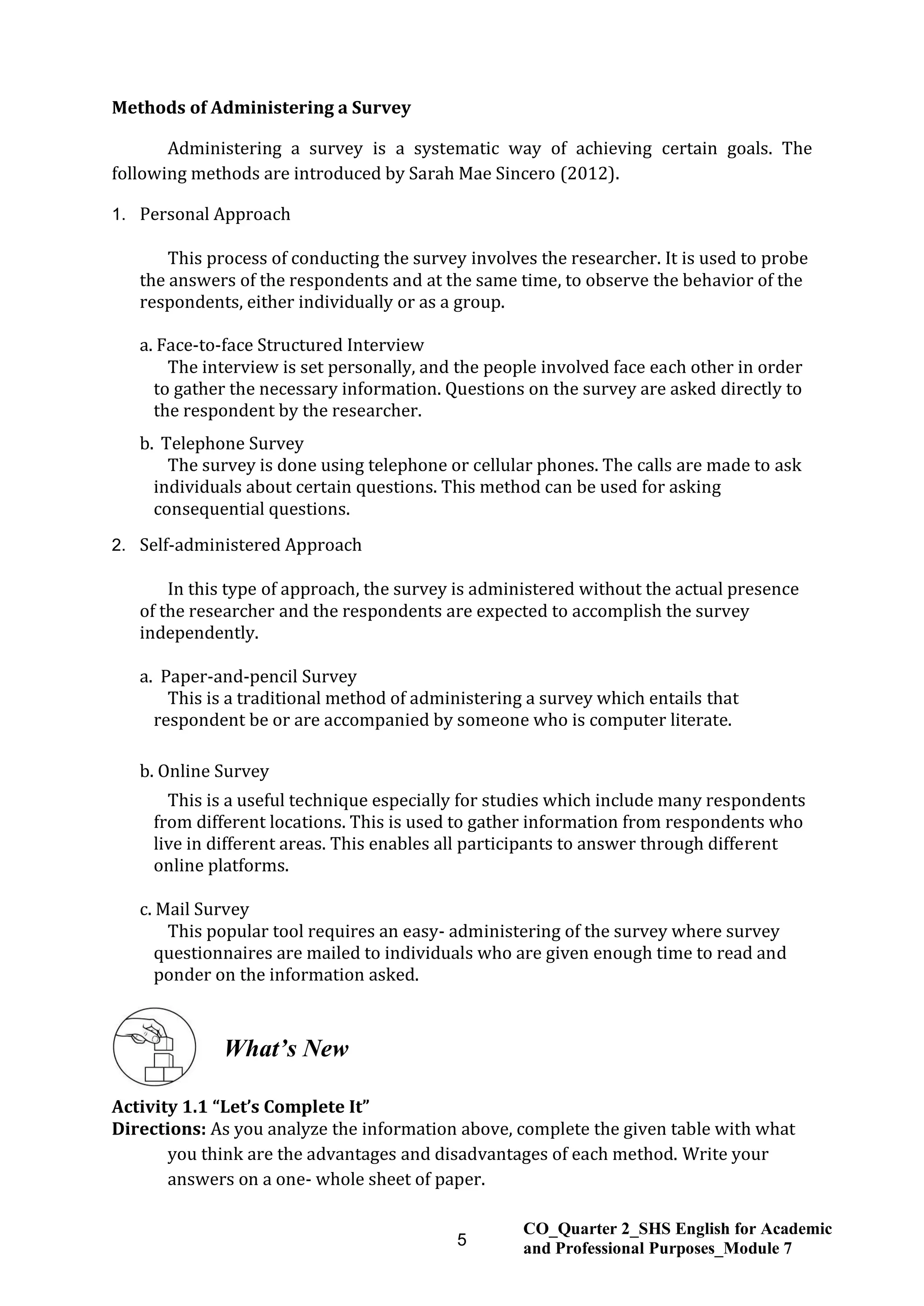 EAPP Q 2 – Module 7 Designing, Conducting and Gathering Information ...