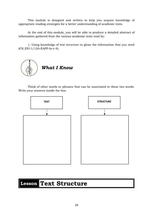 EAPP Quarter 1 – Module 1 Academic Text and Text Structure.pdf ...