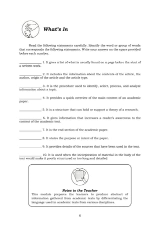EAPP Quarter 1 – Module 1 Academic Text and Text Structure.pdf