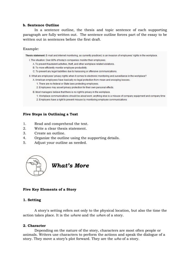 EAPP Quarter 1 – Module 4 Outlining Reading Texts.pdf | Educational ...