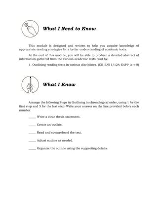 EAPP Quarter 1 – Module 4 Outlining Reading Texts.pdf