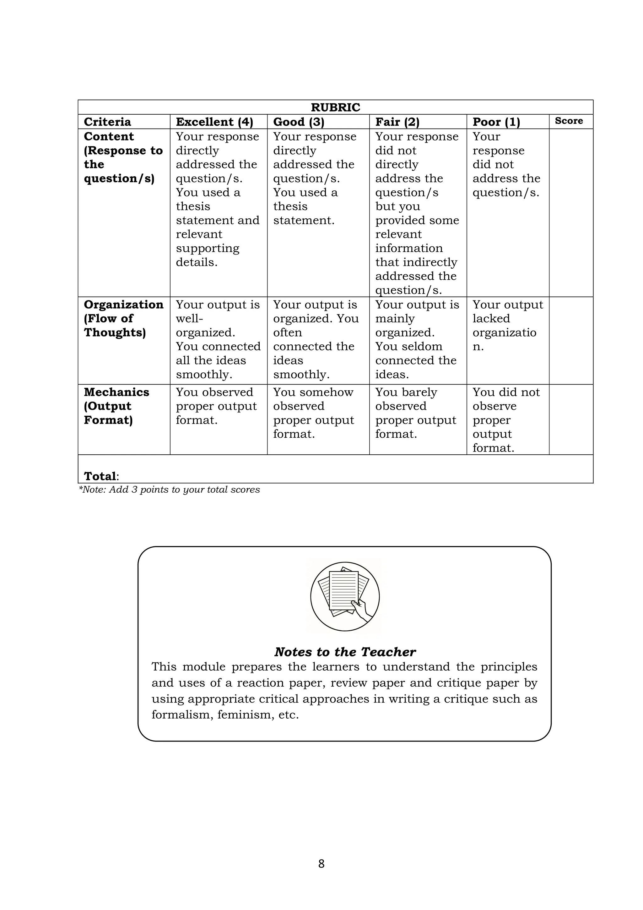EAPP Quarter 1 – Module 5 Critique Writing.pdf EAPP Quarter 1 – Module 5 Critique Writing.pdf