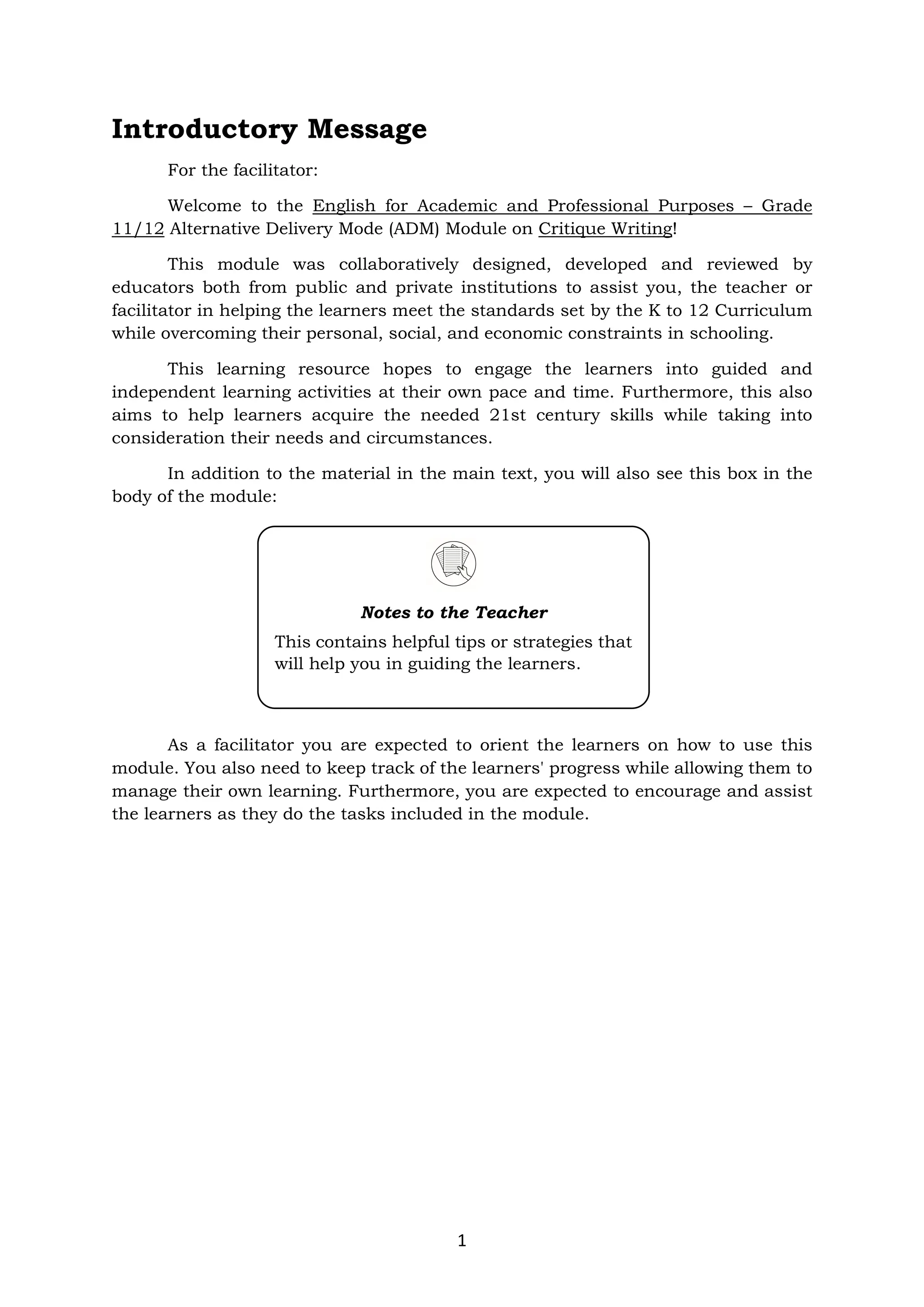 EAPP Quarter 1 – Module 5 Critique Writing.pdf