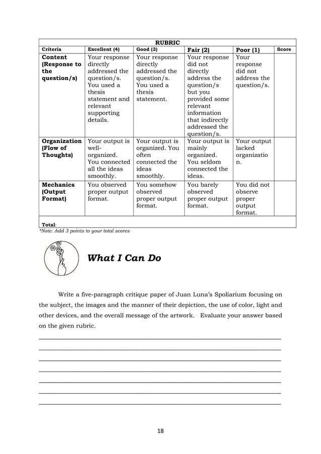 EAPP Quarter 1 – Module 5 Critique Writing.pdf | Homework and Study ...