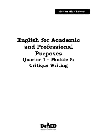 EAPP Quarter 1 – Module 5 Critique Writing.pdf