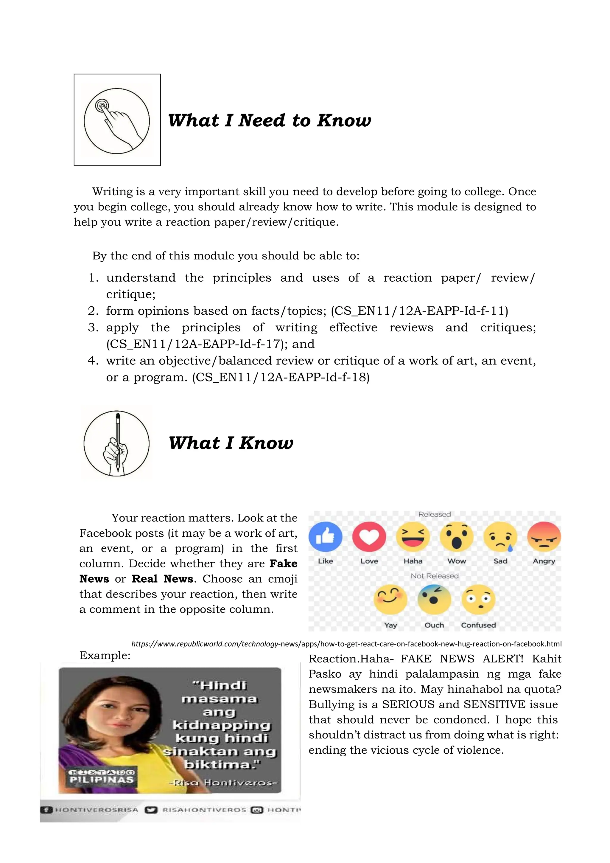 EAPP Quarter 1 – Module 6 Writing the Reaction Paper_Review_Critique.pdf