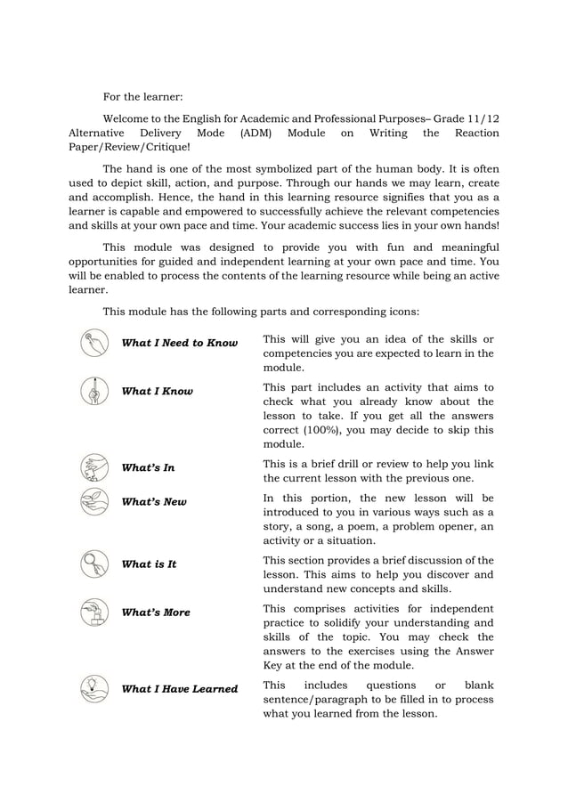 EAPP Quarter 1 – Module 6 Writing the Reaction Paper_Review_Critique.pdf