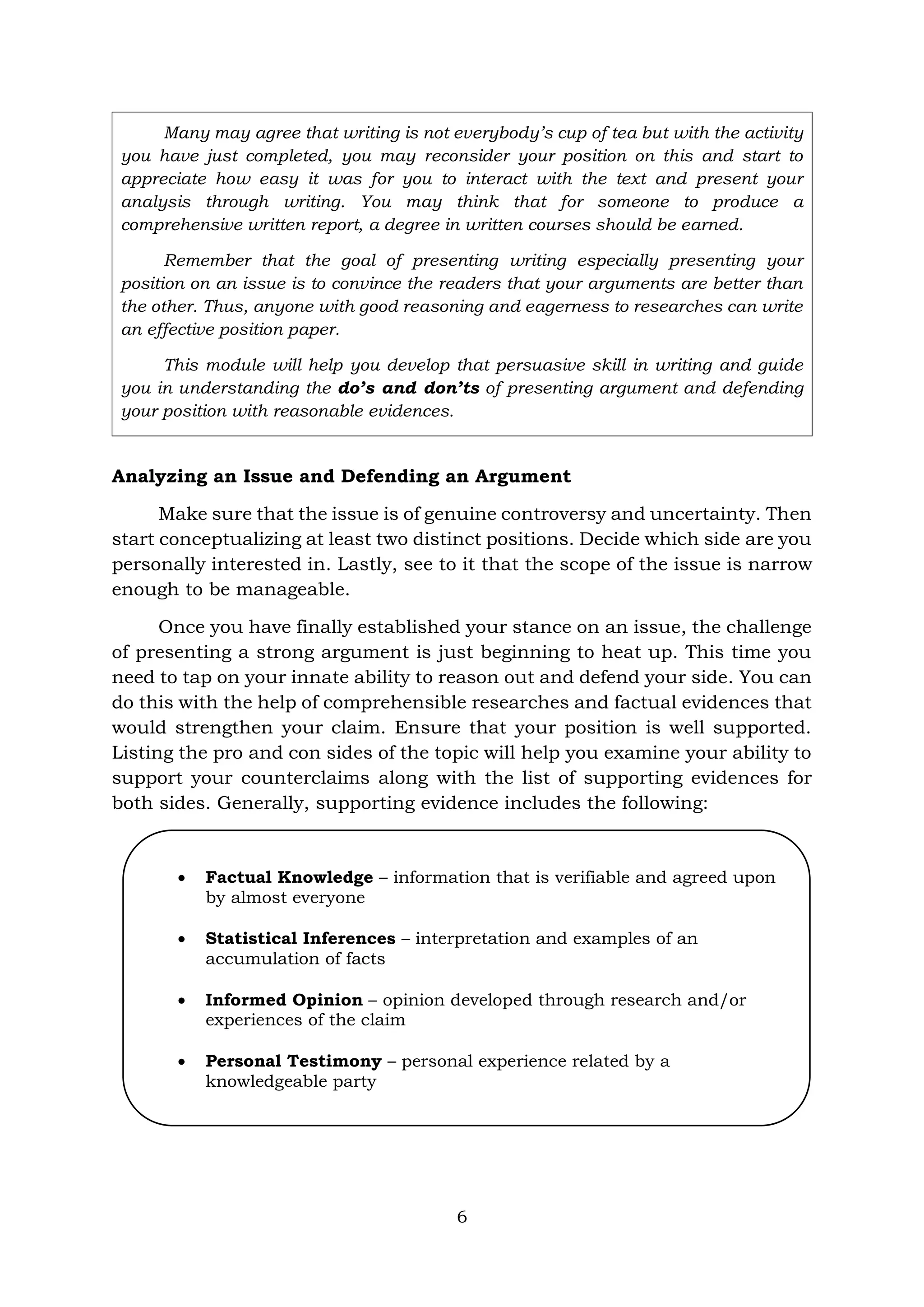 EAPP Quarter2 - Module1_ Defending a Stand.pdf