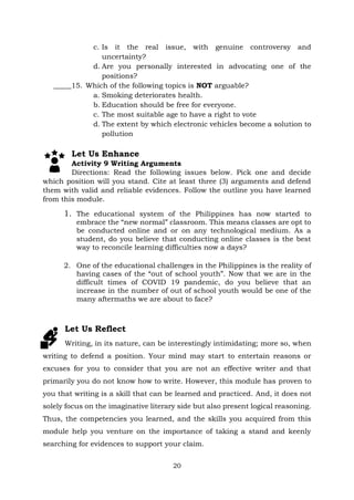 EAPP Quarter2 - Module1_ Defending a Stand.pdf