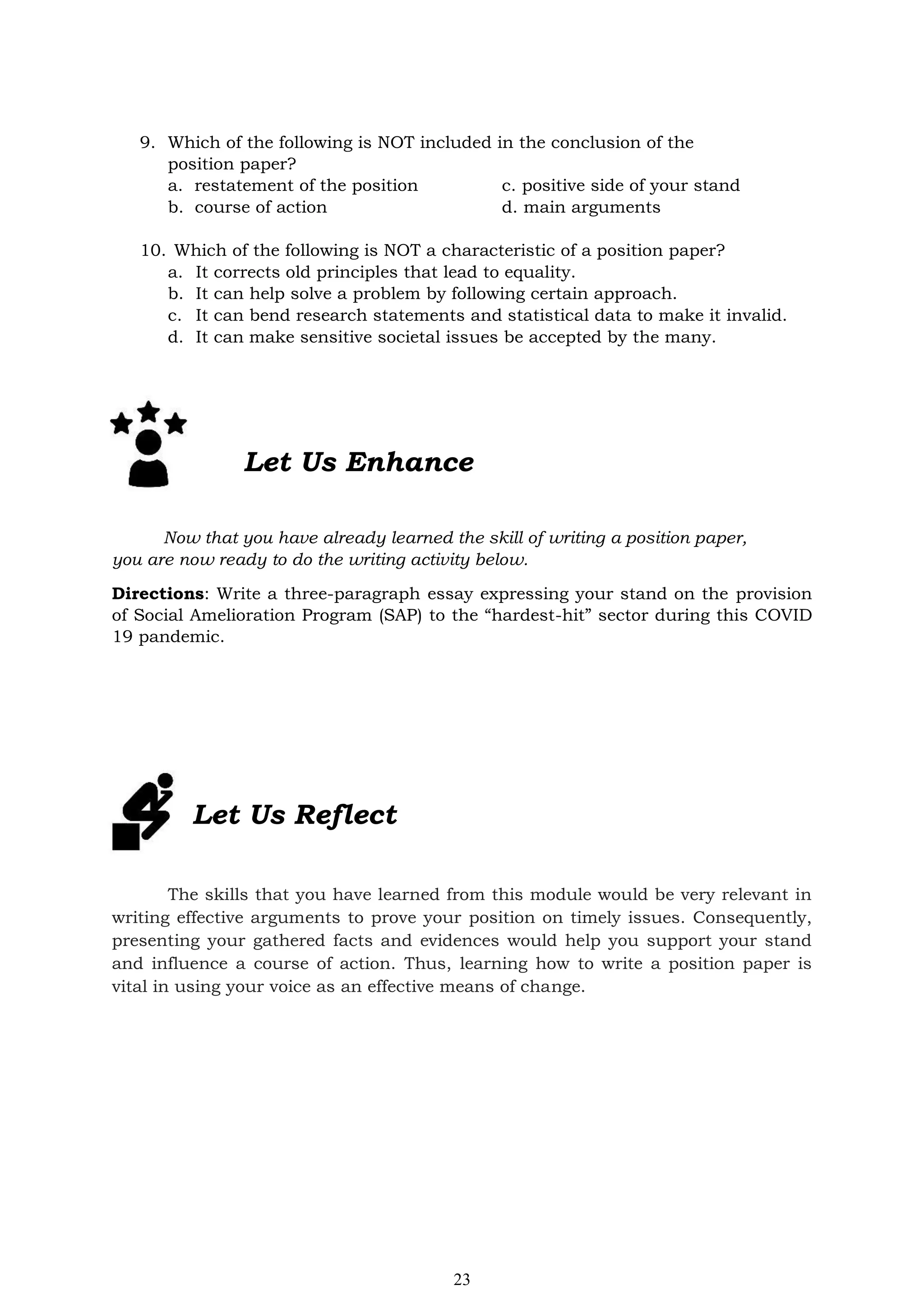 EAPP Quarter2 - Module2_ Writing a Position Paper.pdf