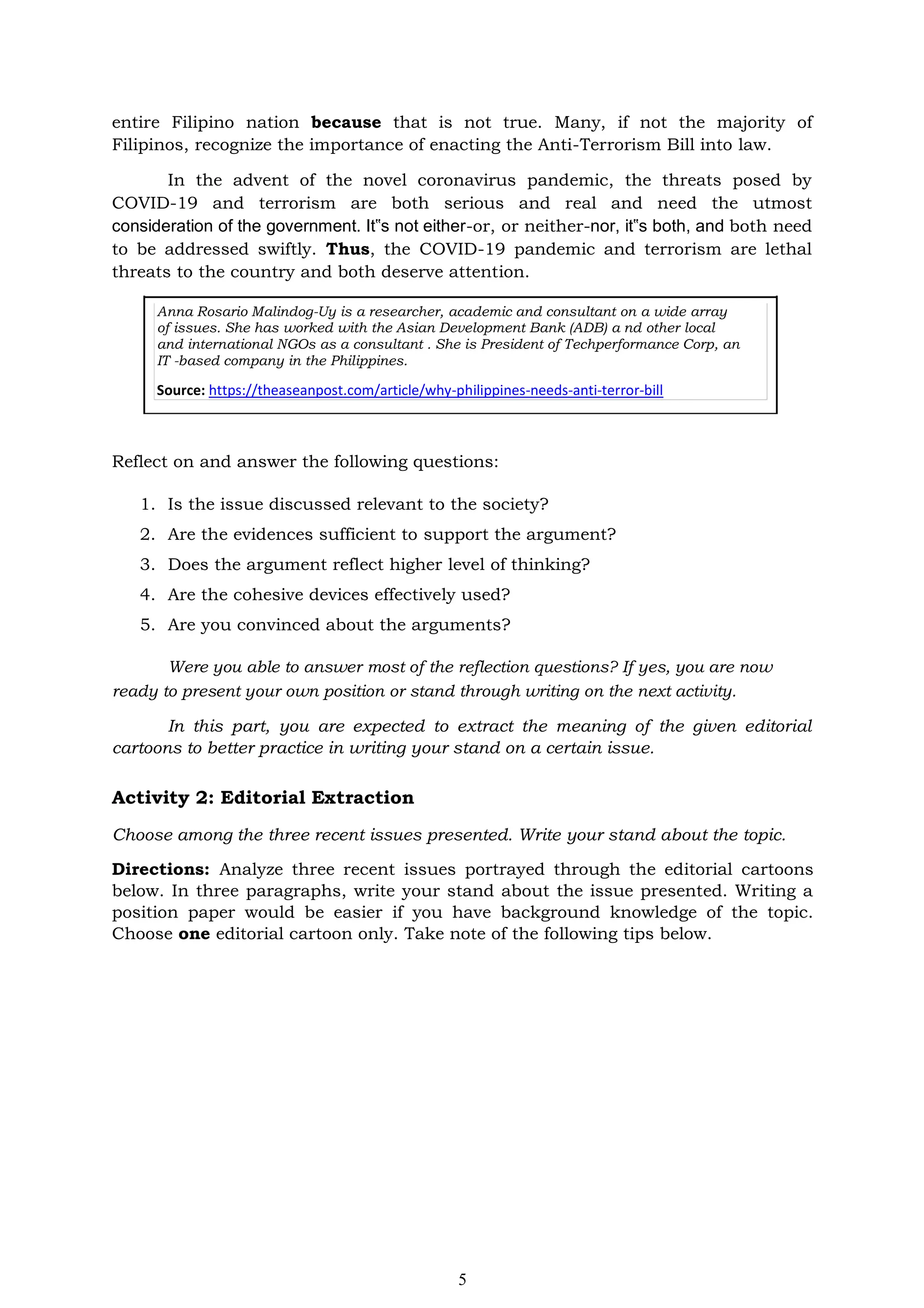 EAPP Quarter2 - Module2_ Writing a Position Paper.pdf