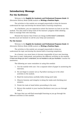 EAPP Quarter2 - Module2_ Writing a Position Paper.pdf