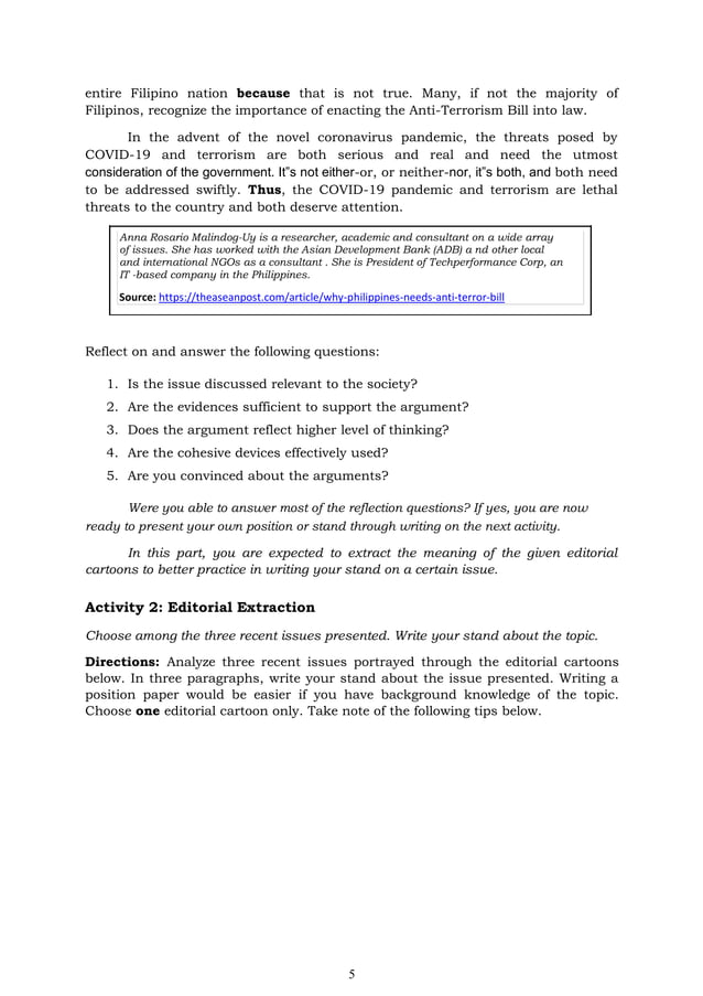 EAPP Quarter2 - Module2_ Writing a Position Paper.pdf