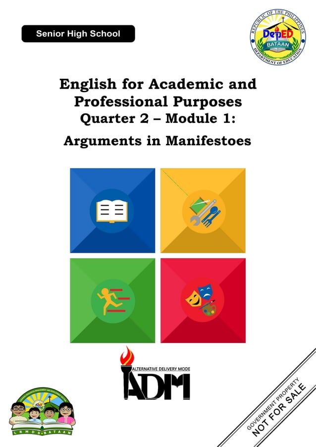 EAPP Quarter 2 – Module 1 Arguments in Manifestoes.pdf | Primary Education | Education