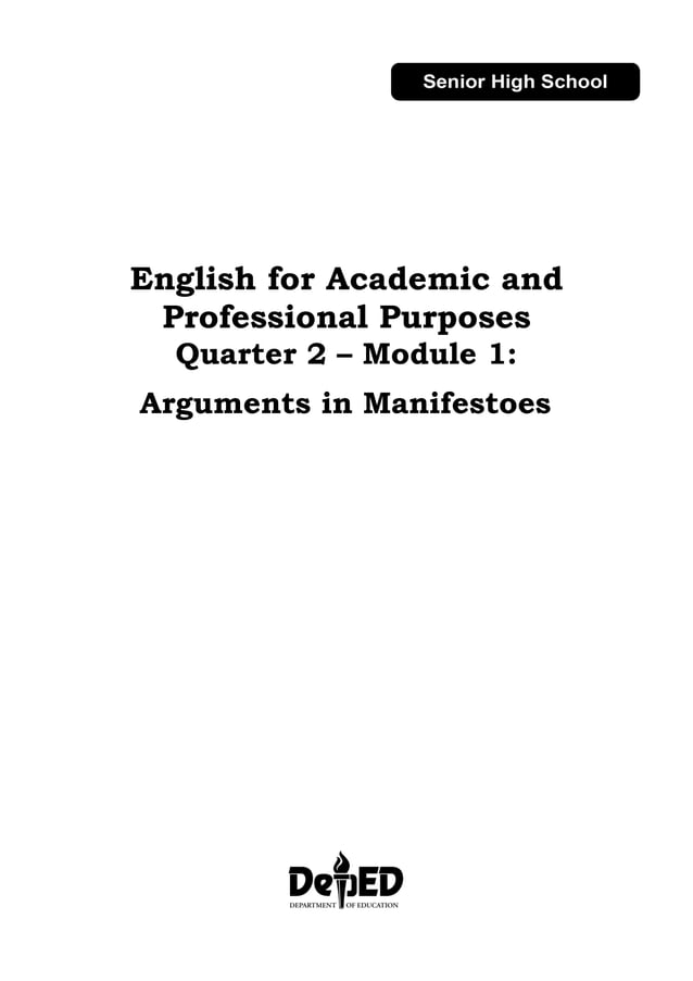 EAPP Quarter 2 – Module 1 Arguments in Manifestoes.pdf EAPP Quarter 2 – Module 1 Arguments in Manifestoes.pdf