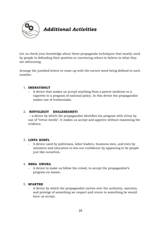 EAPP Quarter 2 – Module 2 Stand on Issues Supported by Factual ...