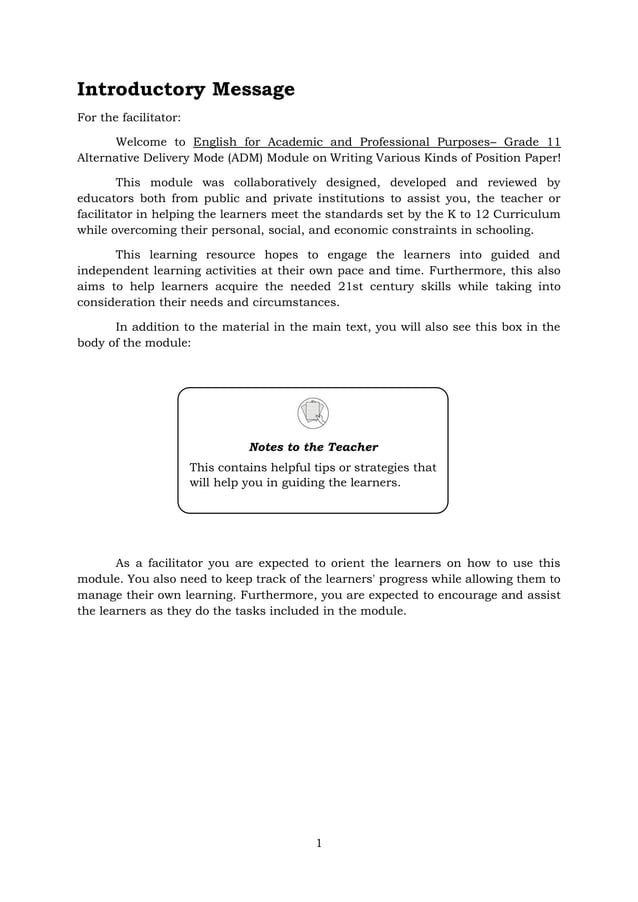 EAPP Quarter 2 – Module 3 Writing Various Kinds of Position Paper .pdf