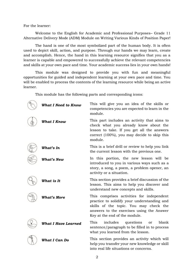 EAPP Quarter 2 – Module 3 Writing Various Kinds of Position Paper .pdf