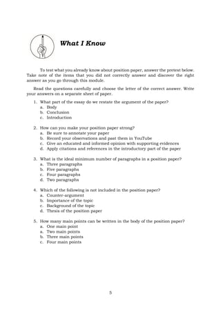 EAPP Quarter 2 – Module 3 Writing Various Kinds of Position Paper .pdf