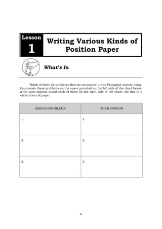 EAPP Quarter 2 – Module 3 Writing Various Kinds of Position Paper .pdf