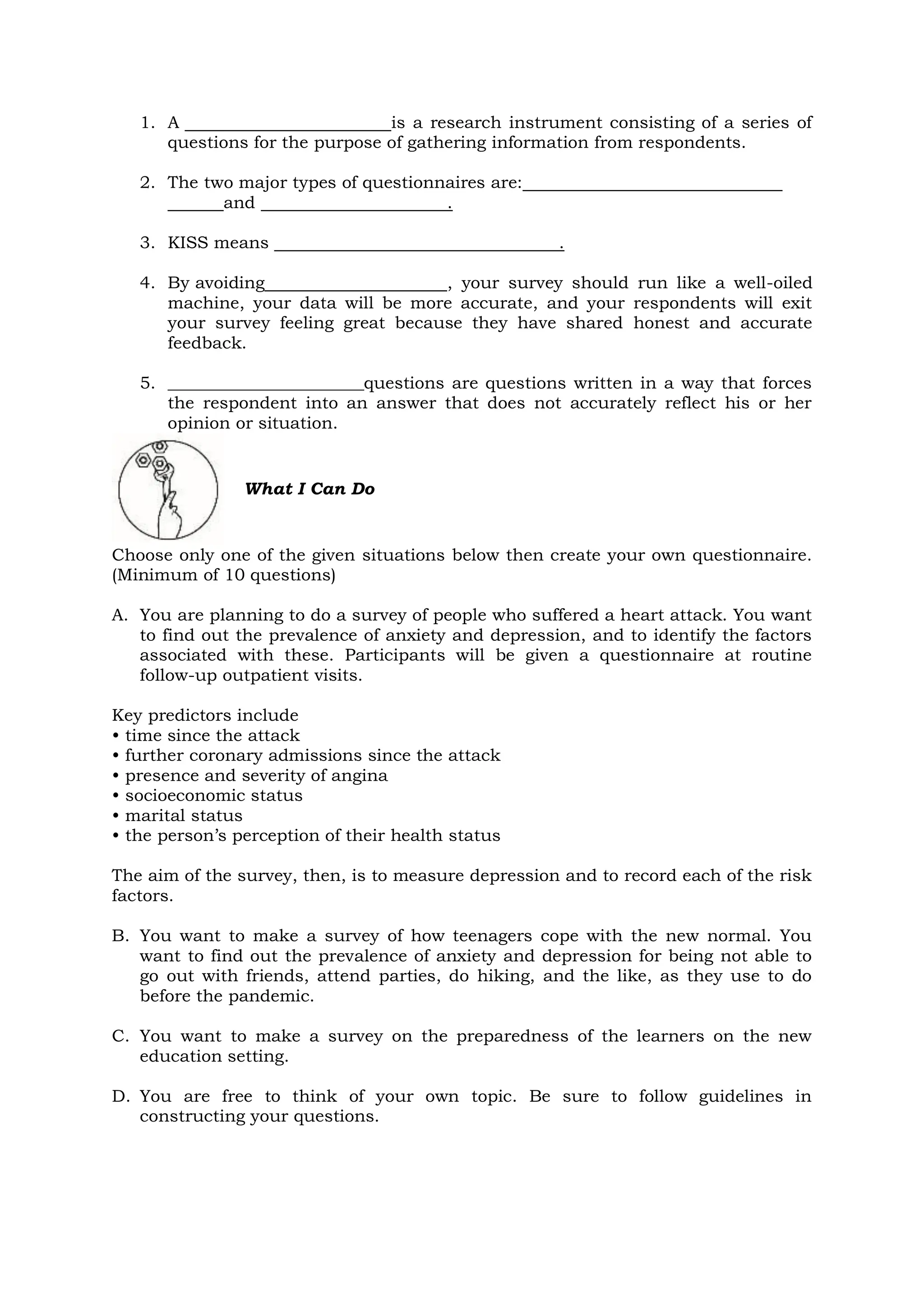 EAPP Quarter 2 – Module 5 Designing, Testing, and Revising Survey ...