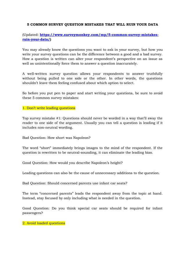 EAPP Quarter 2 – Module 5 Designing, Testing, and Revising Survey ...