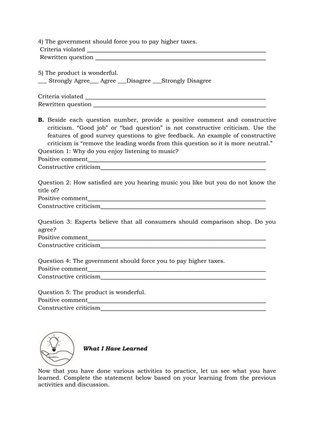 EAPP Quarter 2 – Module 5 Designing, Testing, and Revising Survey ...