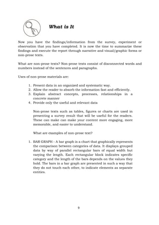 EAPP Quarter 2 – Module 7 Summarizing Findings and Executing the Report ...