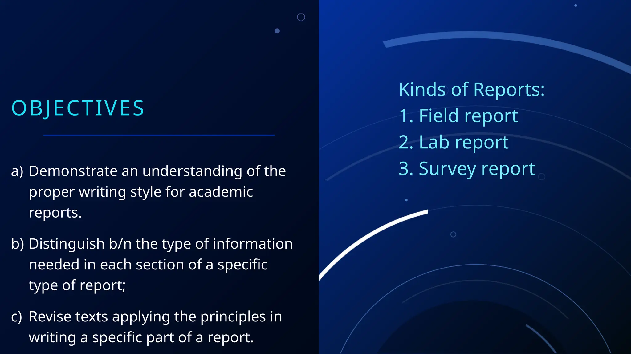 EAPP STRUCTURE OF VARIOUS KINDS OF REPORTS .pptx