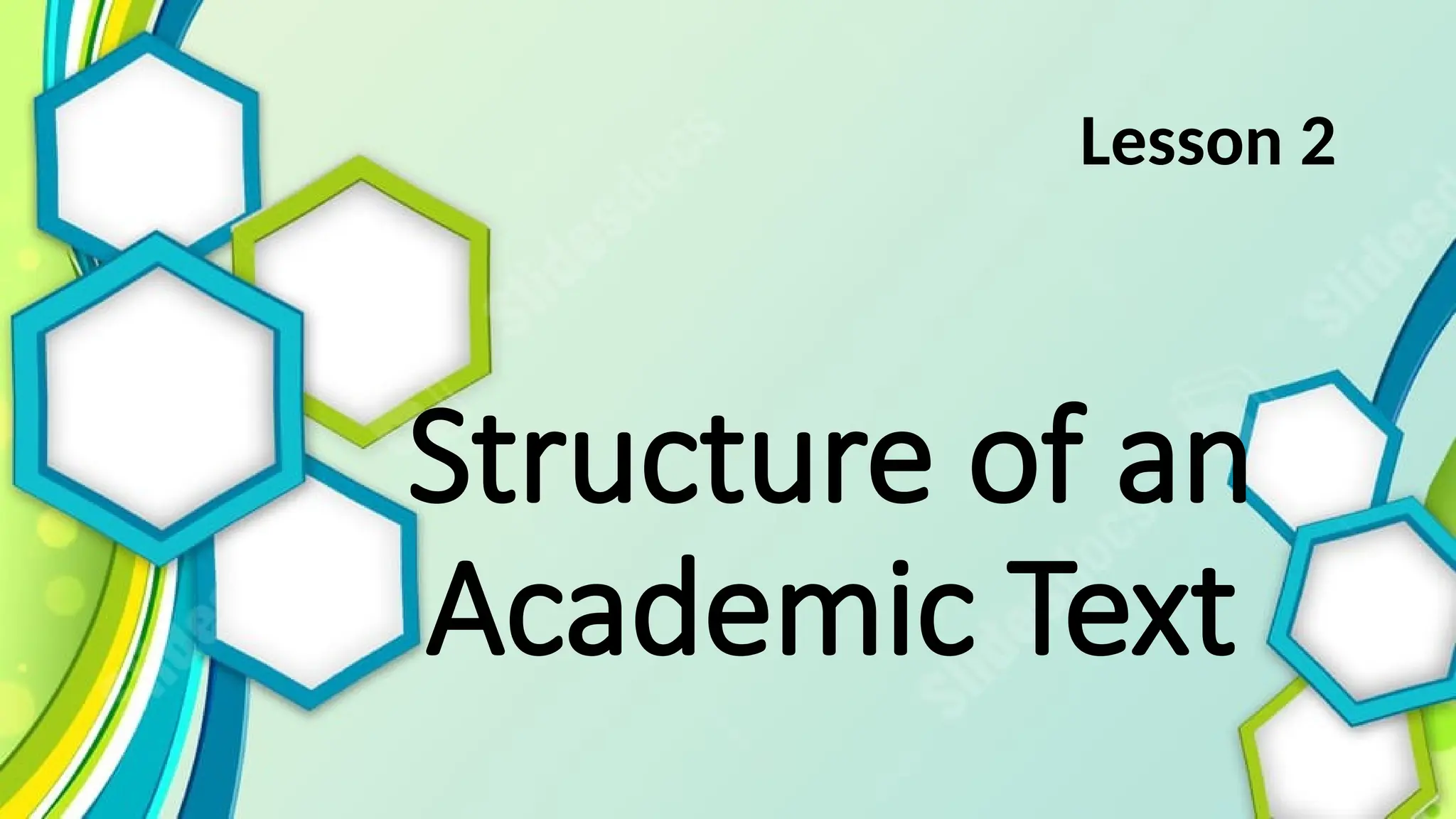 text structure in writing in academic text | PPTX