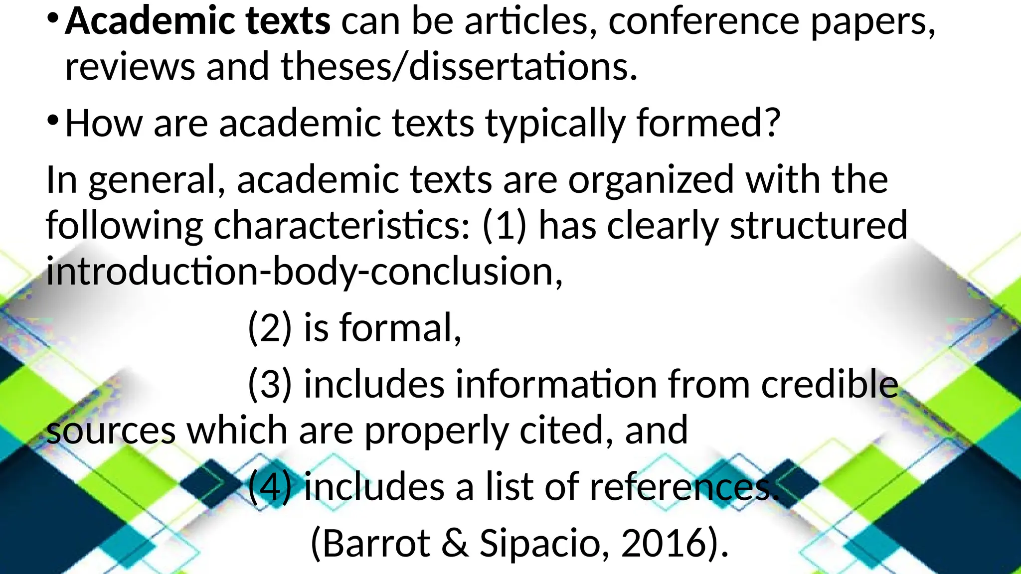 text structure in writing in academic text | PPTX