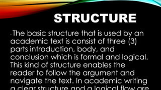 English Professional Academic Grade 11 and 12 | PPTX